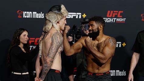 Ufc Fight Night 240 Weigh In Faceoff Highlights Video