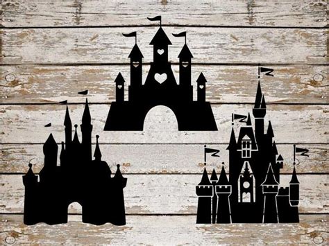 Disney Castle Svg Bundle Castle Svg Bundle Castle Cut File Etsy