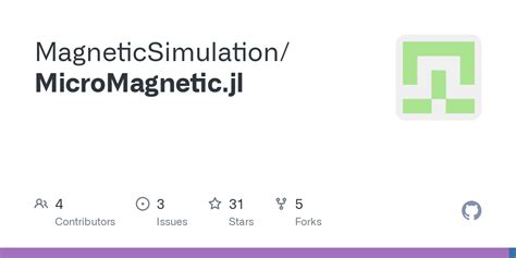 Github Magneticsimulationmicromagneticjl