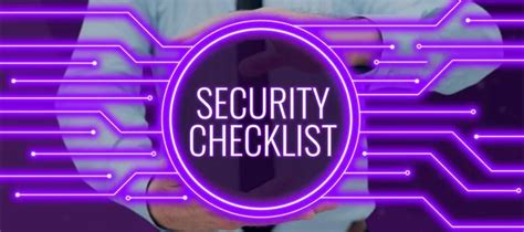 Inspiration Showing Sign Security Checklist Business Concept