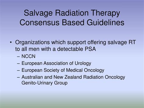 Ppt Post Operative Radiation Therapy Following Radical Prostatectomy