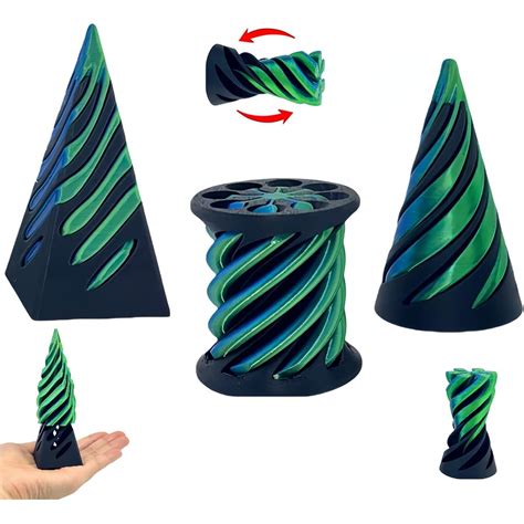 4mo Finance 3 Packs Impossible Conespiral Cone Fidget Toy