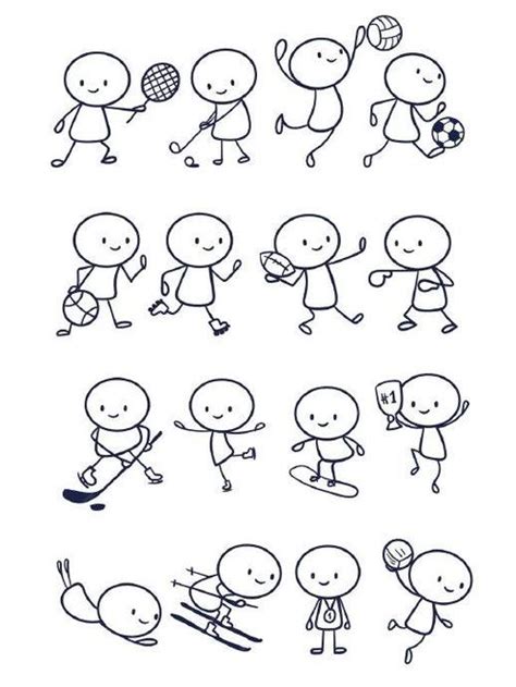 手绘可爱小人简笔画 手绘可爱小人简笔画举手 画趣文库（我爱生活）