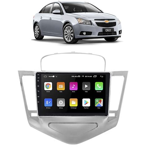 Kit Central Multimídia Android 9 Chevrolet Cruze 2011 2016 Gps Tv Bt Ecarshop