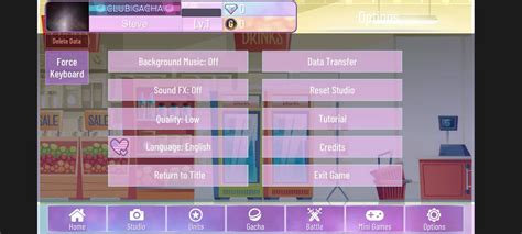 I Just Now Noticed That The Options Menu Uses The Last Background You