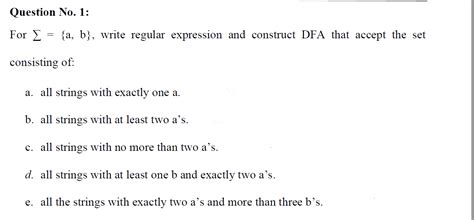 Solved Automata Theory Write A Regular Expression And