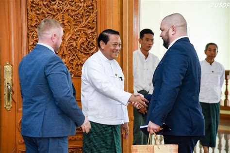 ပြည်ထောင်စုကြံ့ခိုင်ရေးနှင့် ဖွံ့ဖြိုးရေးပါတီ ဥက္ကဌ ဦးခင်ရီ ဘယ်လာရုစ်နိုင်ငံ၊ Belarusian