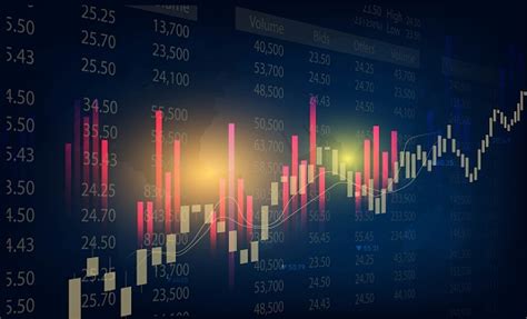 금융 투자 또는 경제 동향 사업 그래프 촛대 강세 약세 포인트에 적합한 그래픽 개념의 주식 시장 또는 외환 거래 그래프 추상적 인 배경 벡터 일러스트레이션 0명에 대한 스톡