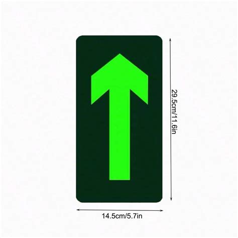 Pcs Glow In The Dark Luminous Arrow Sign Fluorescent Exit Sign For Floor Stairs SHEIN EUR