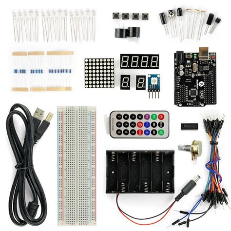 Sainsmart Uno R3 Starter Kit With 16 Basic Arduino Projects