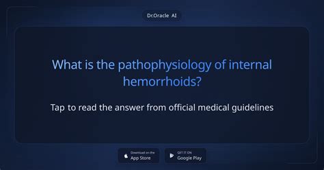 What Is The Pathophysiology Of Internal Hemorrhoids