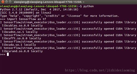 ubuntu16 04安装tensorflow gpu教程 csdn博客