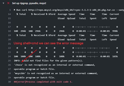 The Default Shell For Windows Powershell Does Not Show The Stderrstdout On Exit Error · Issue