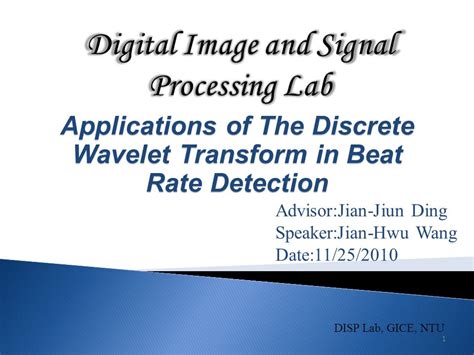 Ppt Outline Introduction To Wavelet Transform Conclusion Reference