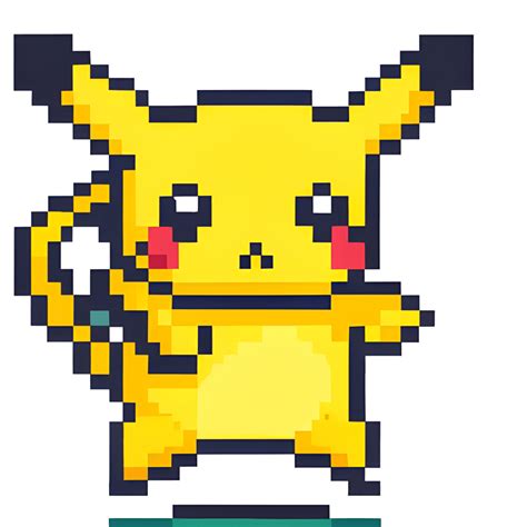 Arte Pixelado De Pikachu · Creative Fabrica