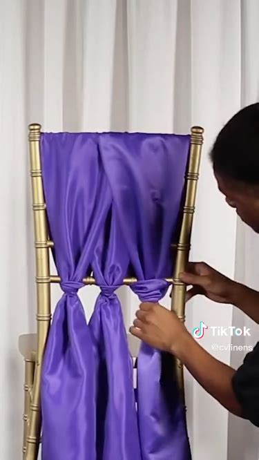 How To Tie A Flip Tie Chair Sash Artofit