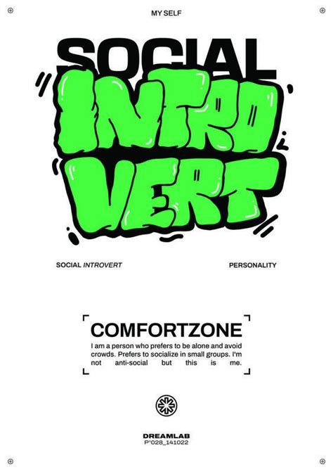 Social Introvert Poster Design Typography Shirt Design Graphic