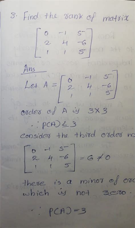 4C Solved Problems Of Rank Of Matrix Basic Electronics Engineering And Information