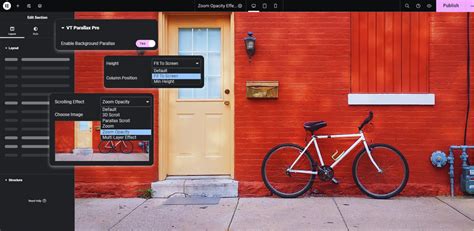 Zoom Opacity Effect Demo Vt Parallax Pro