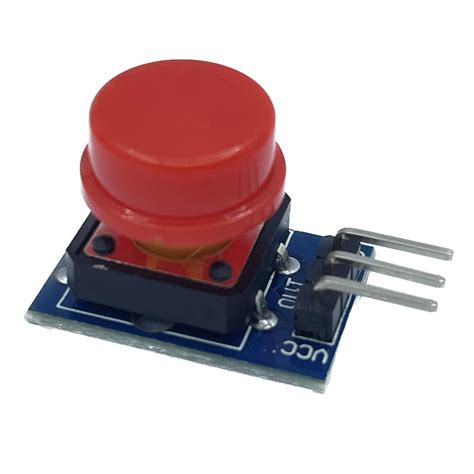 12x12mm Arduino Push Buton Switch Anahtar Modülü Kırmızı Kapak 1 Adet