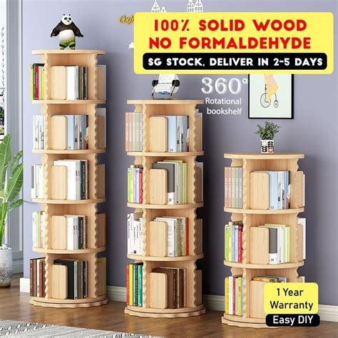Rotating Bookshelf Furniture And Home Living Furniture Shelves