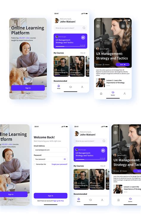 Learning Platform Mobile App Behance