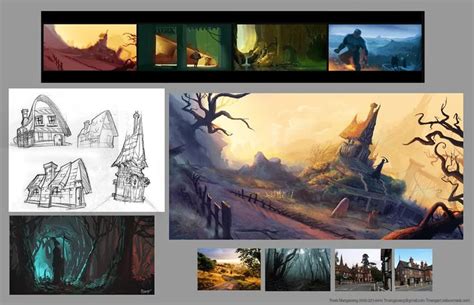 Tmangart Environment Concept Art Visual Development Background Drawing
