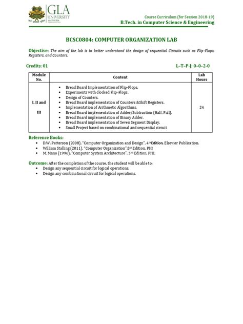 Computer Organization Lab Pdf