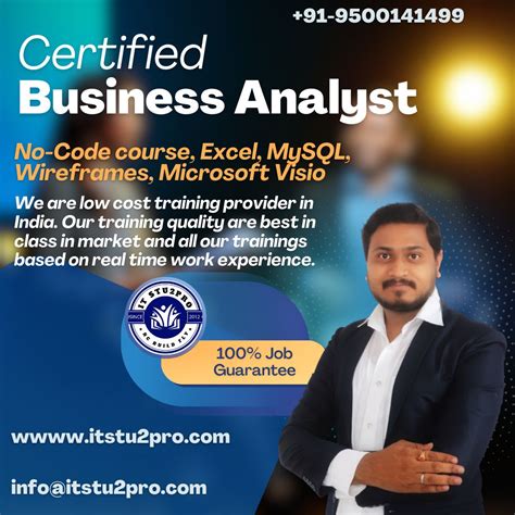 It Stu2pro On Linkedin Training Business Analysis It Jobs Job Dataanalytics Datascience