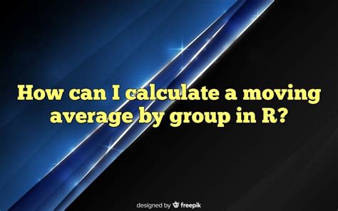 How Can I Calculate A Moving Average By Group In R