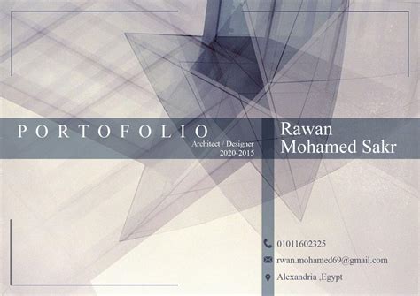 Rawan Mohamed Sakrs Architectural Portofolio By Rawan Mohamed Issuu