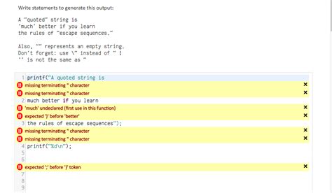 Solved Write Nested For Loops To Produce The Following