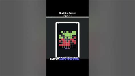 Sudoku Solver Animation Using Recursion And Backtracking Youtube