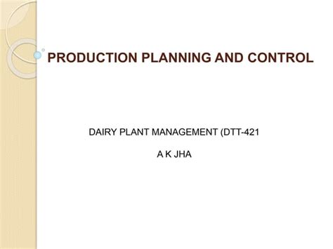 Production Planning Control Pptx
