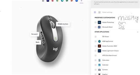 Predefined Customizations Missing On Logitech Master 2s Logi Options R Logitechg