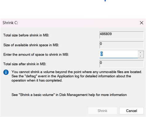 Windows 11 Shrink Partition Error Rwindowshelp