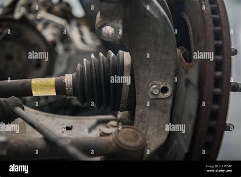 Automotive Industry Modern Car Outer CV Joint Replacement Close Up Stock Photo Alamy