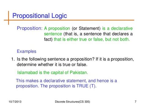 Discrete Structures Lecture 1
