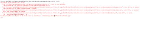 Python Matplotlibimage File Not Found Error When Running Stack