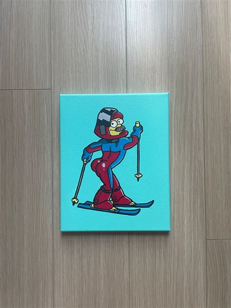 Stupid Sexy Ned Flanders Painting Hand Painted Fan Art Canvas Art