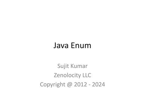 Java Enum Pptx