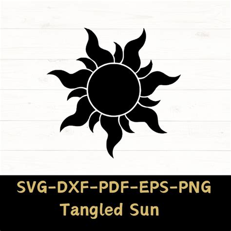 Tangled Sun Svg Etsy