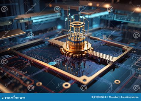 The Quantum Age Where Computing Meets The Future Stock Illustration