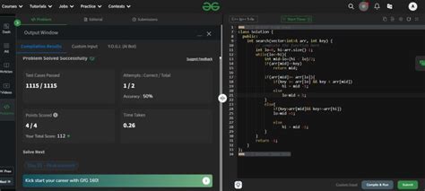 Coding Problemsolving Geeksforgeeks Gfgstreak2024 Gfg160 Learning