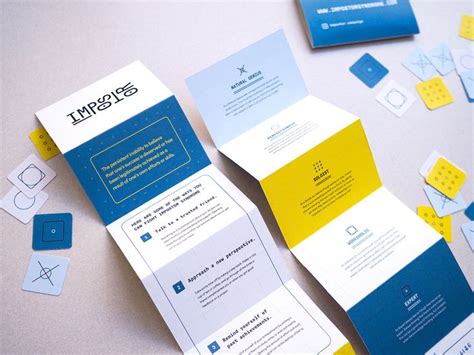 Impostor Card And Pamphlet Pamphlet Design Corporate Brochure Design Brochure Design Layout