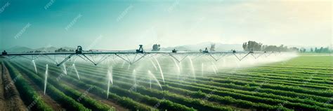 Premium Ai Image Sprinklers Attached To The Pipeline Distributing