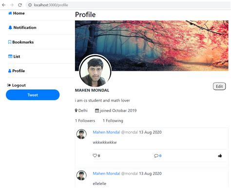 Github Kumohentwitterclonemern Mern Stack Base Twitter Clone Application
