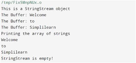 What Is Stringstream In C With Examples Simplilearn