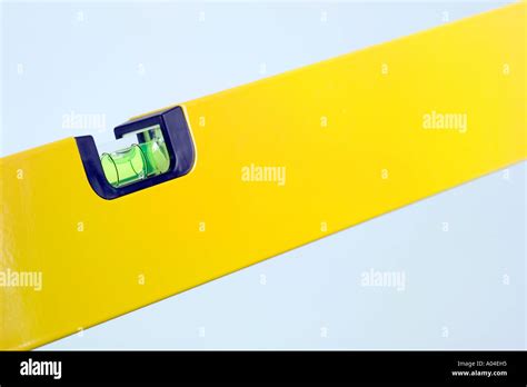Builders Yellow Spirit Level Air Green Bubble Horizontal Straight Construction Hi Res Stock