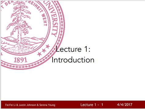 Cs231n Lecture 1 Introduction To Convolutional Neural Networks For Visual Recognition